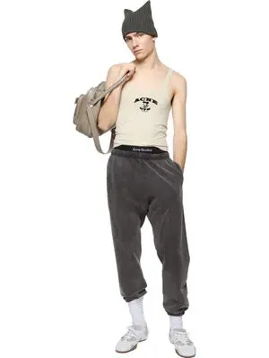 Acne Studios Washed Fleece Sweatpants - Faded Black