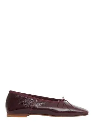 MANSUR GAVRIEL Square Toe Ballerina Flats - Oxblood