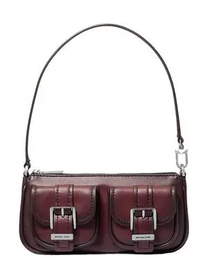 Michael Kors Zoe Small Convertible Pouchette Oxblood
