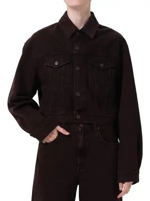 AGOLDE Radley Trucker Jacket - Sloe Berry