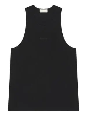 Fear Of God Vintage Fit Tank In Black - Jet Black
