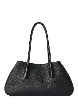 THE ROW Alger Shoulder Bag - Black & Black Ans