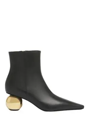 Marni Leather Ankle Boots - Black