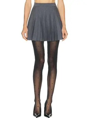 Balenciaga Pleated Skirt - Heather Grey