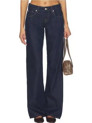 7 For All Mankind Low Straight Leg Jeans - Franklin
