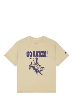 LEVI'S Gr Cropped Tee In Cream - Go Rodeo White Pepper