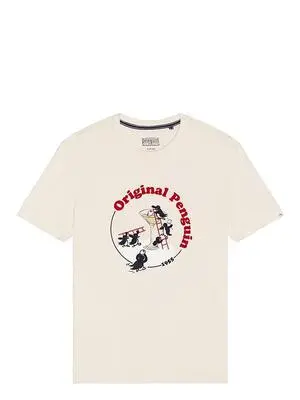 ORIGINAL PENGUIN Original Penguin Graphic Tee In Cream.