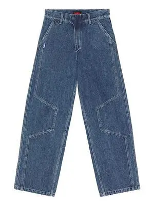 PLEASURES Position Baggy Jeans - Indigo