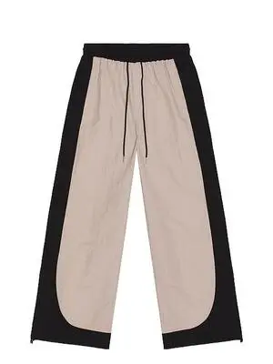 WISH ME LUCK Runners Club Pants In Black, White - Black & White