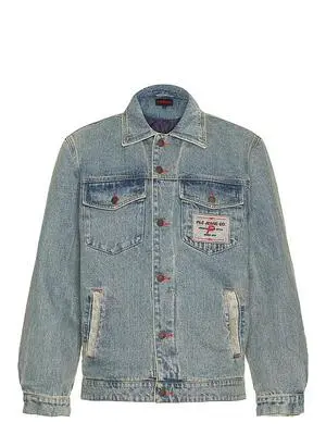 PLEASURES Park Insulated Denim Jacket - Indigo