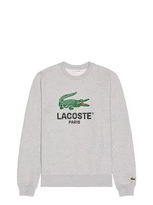 Lacoste Classic Fit Sweatshirt - Silver Chine