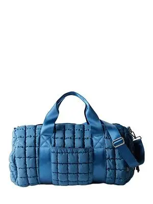 Free People FP Movement Quilted Duffle Bag French Blue