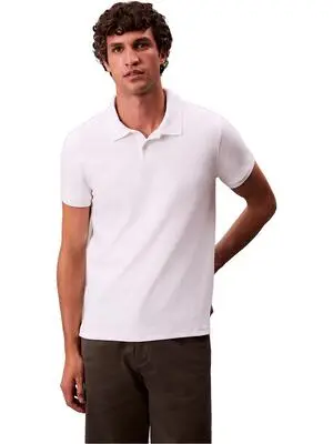 Calvin Klein Liquid Touch Polo Shirt - Bright White