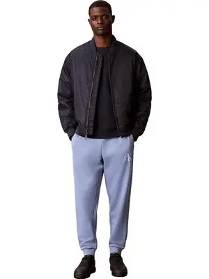 Calvin Klein Monologo Fleece Joggers - Dusty Sailor Blue