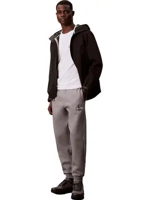 Calvin Klein Monologo Fleece Joggers - Grey Heather