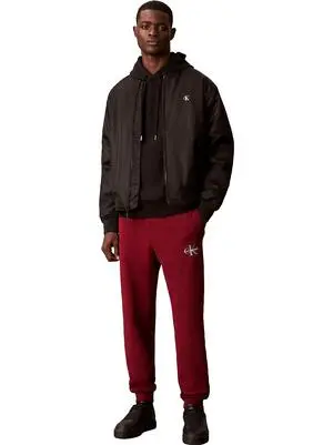 Calvin Klein Monologo Fleece Joggers - Renaissance Red
