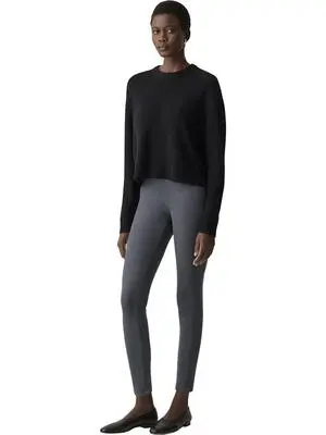 Theory High-waist Legging In Scuba - Charcoal