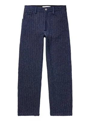Séfr Nasedo Ribbed Bouclé Trousers - Blue