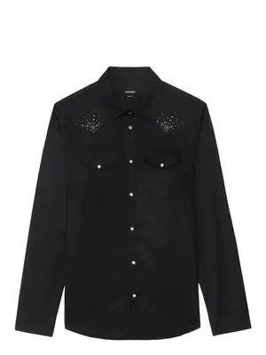 Zadig&Voltaire Saby Embellished Pocket Shirt - Black