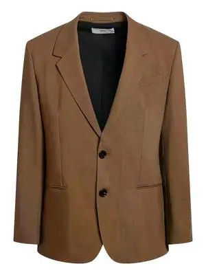 Ami Single-breasted Blazer - Brown