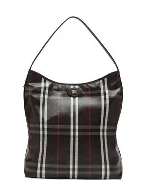 Burberry Shoulder Bag With Check Pattern - Red