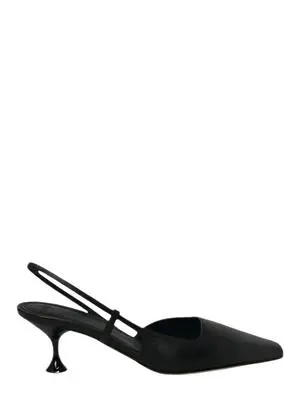 3JUIN 55mm Kira Slingback Pumps - Black