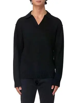 PAOLO PECORA V-neck Pullover - Black