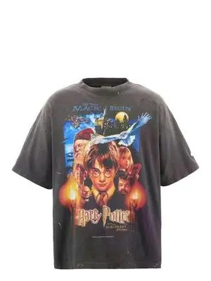 SAINT MXXXXXX Harry Potter Sorcerer's Stone T-shirt - Black