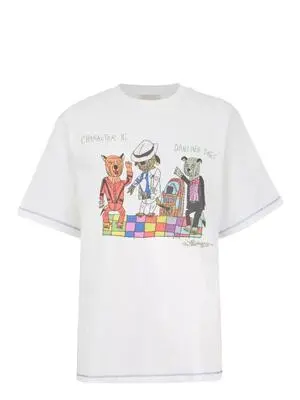 ALEMAIS Disco Dogs T-shirt - White