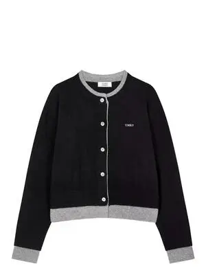 STUDIO TOMBOY Layered Cardigan - Black
