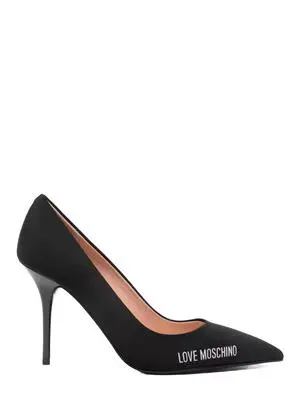 Moschino 100mm Leather Pumps - Black