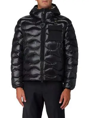 BLAUER. Bryant Hooded Quilted Jacket - Black
