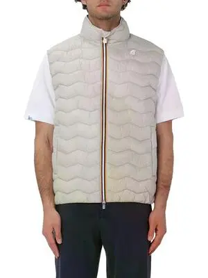 K-WAY Quilted Zip-up Gilet - Grey