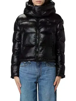 BLAUER. Quilted Hooded Jacket - Black