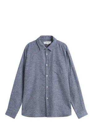PALMES Cotton Mouline Shirt - Blue