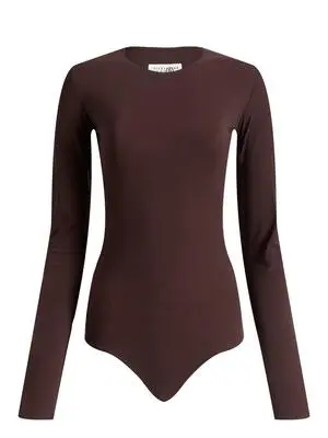 MAISON MARGIELA Long Sleeve Bodysuit - Brown
