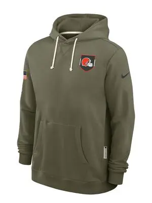 Nike Cleveland Browns Salute To Service Sideline Pullover Hoodie - Brown