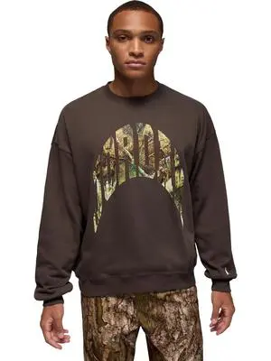 JORDAN Brooklyn French Terry Realtree Crew-neck Sweatshirt - Brown