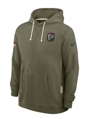 Nike Atlanta Falcons Salute To Service Dri-fit Nfl Pullover Hoodie - Brown