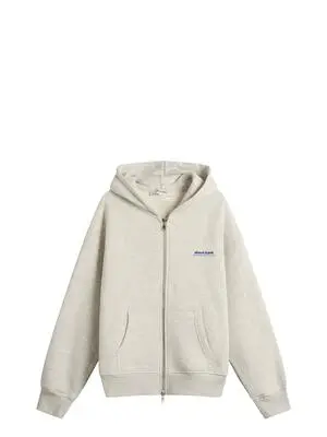 ABOUT:BLANK Zev Zip Hoodie - Grey Marl/estate Blue