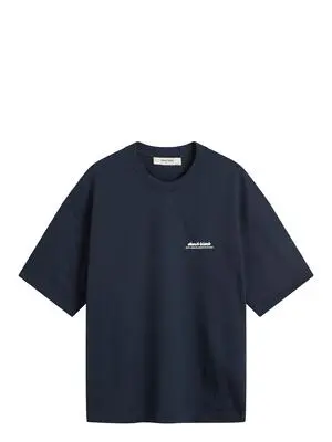ABOUT:BLANK Presented Zev T-shirt - Navy Academy/oat
