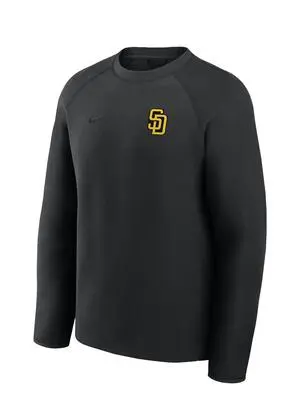 Nike San Diego Padres Tech Fleece MLB Pullover Crew Black