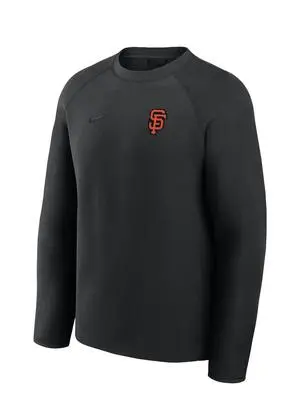 Nike San Francisco Giants Tech Fleece Mlb Pullover Crew - Black