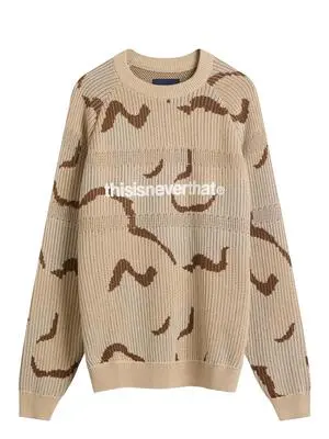 THISISNEVERTHAT T-logo Knit Jumper - Camo