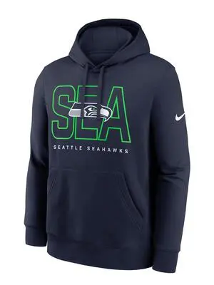 Nike Seattle Seahawks Busted Play Club Nfl Pullover Hoodie - Blue