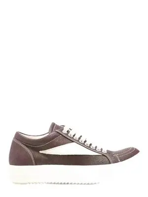 Rick Owens Panelled Sneakers - Brown