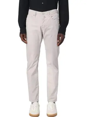 Incotex Logo-patch Trousers - Grey