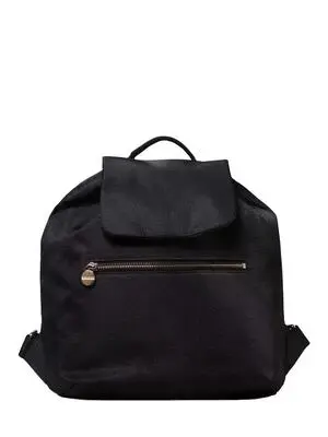 Borbonese Flap Zip Rucksack - Black