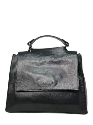 ORTIGNI Small Sveva Gotham Shoulder Bag - Black