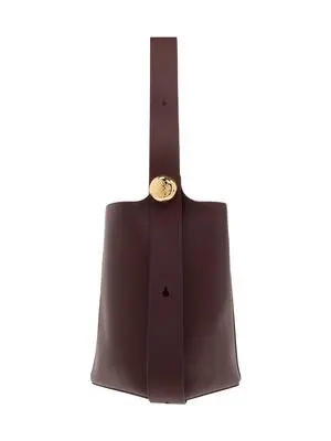Loewe Medium Pebble Shoulder Bag - Burgundy